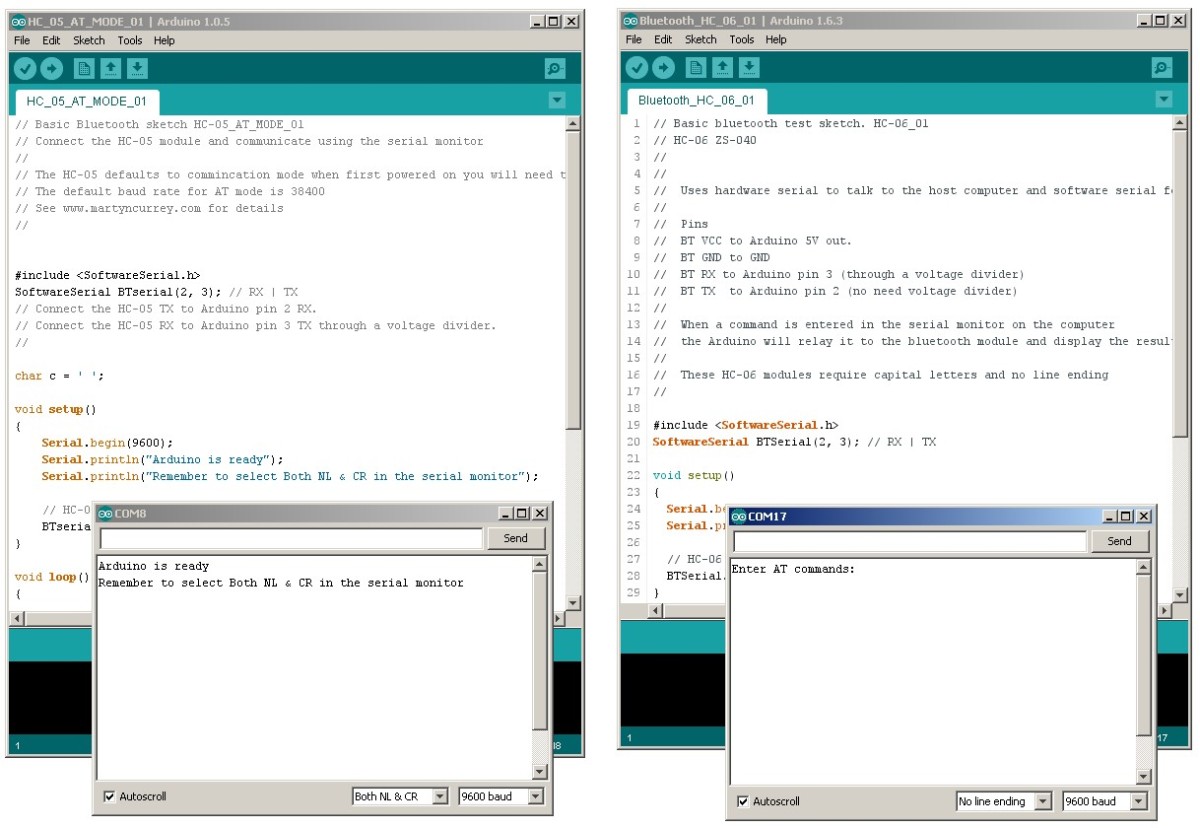 Connecting 2 Arduinos By Bluetooth Using A Hc 05 And A Hc 06 Easy Method Using Cmode Martyn