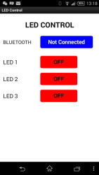 Turning a LED on and off with an Arduino, Bluetooth and Android. Part III 3 LEDs and 3 Switches ...