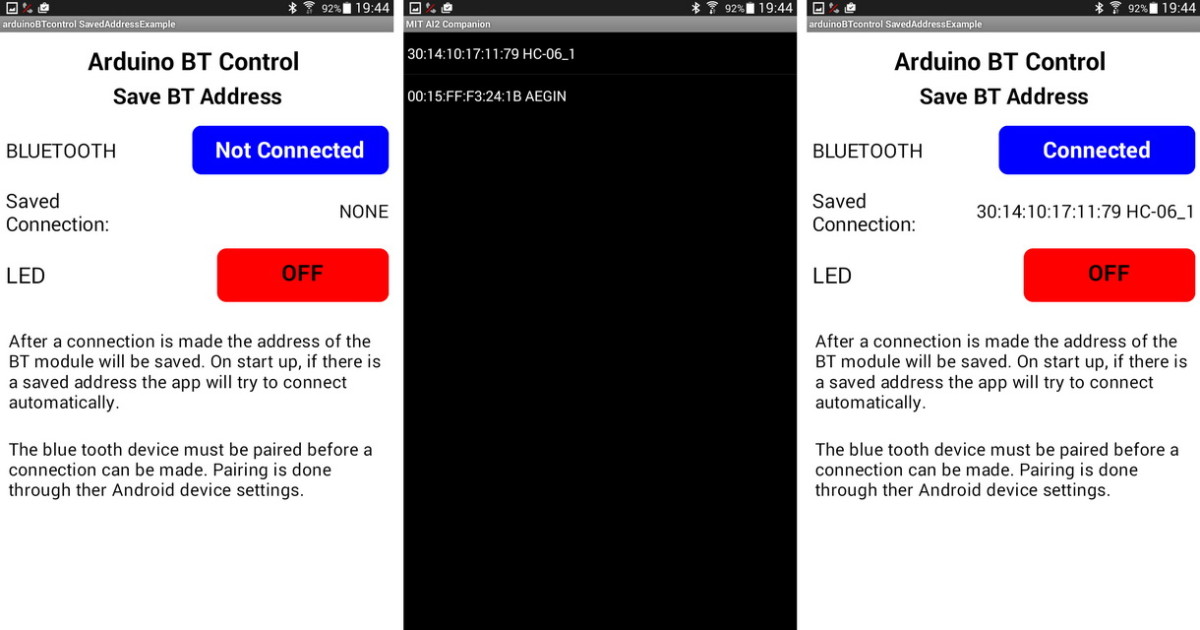 Android MIT App Inventor – Auto Connect To Bluetooth – Martyn Currey