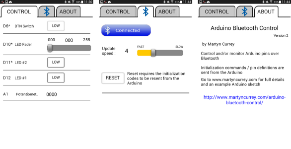 Arduino Bluetooth Control | Martyn Currey