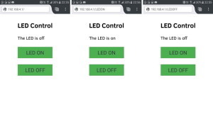 ESP8266 and the Arduino IDE Part 2: Control an LED from a web page using Access Point Mode (AP ...