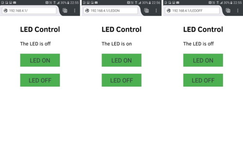 ESP8266 and the Arduino IDE Part 2: Control an LED from a web page ...