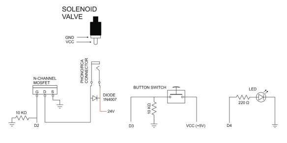 Controlling a Solenoid Valve from an Arduino. Updated. – Martyn Currey