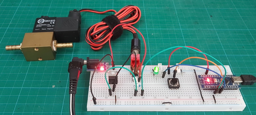 Controlling a Solenoid Valve from an Arduino. Updated. – Martyn Currey