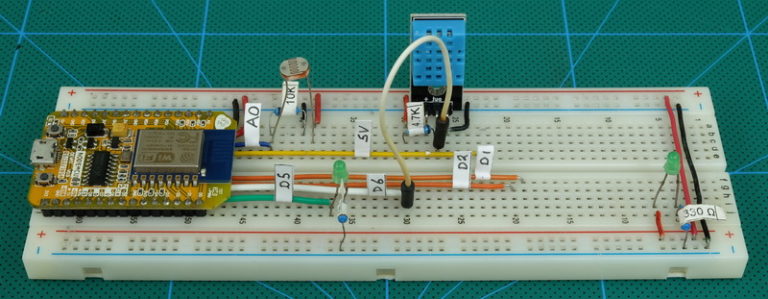 ESP8266 and the Arduino IDE Part 10a: IOT Website. Temperature and Humidity Monitor – Martyn Currey