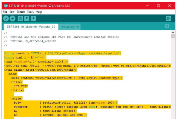 ESP8266 and the Arduino IDE Part 10b: IOT Website. Enhancing the ...