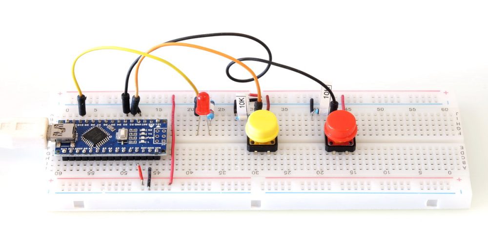Switching Things On And Off With An Arduino: Flashing LED With Two ...