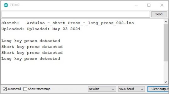 Arduino. Short Press. Long Press. – Martyn Currey
