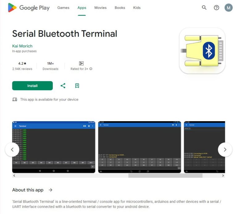 Bluetooth Serial App – Martyn Currey